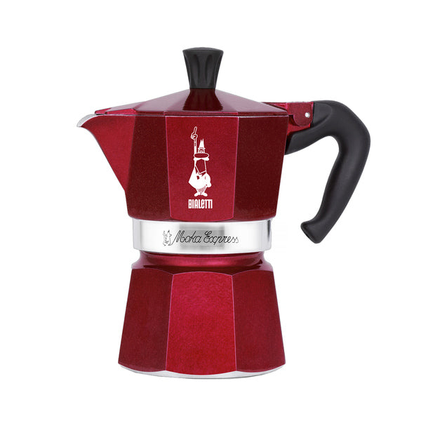 Bialetti Moka Express red coffee maker with 6 servings – Herz New York ...